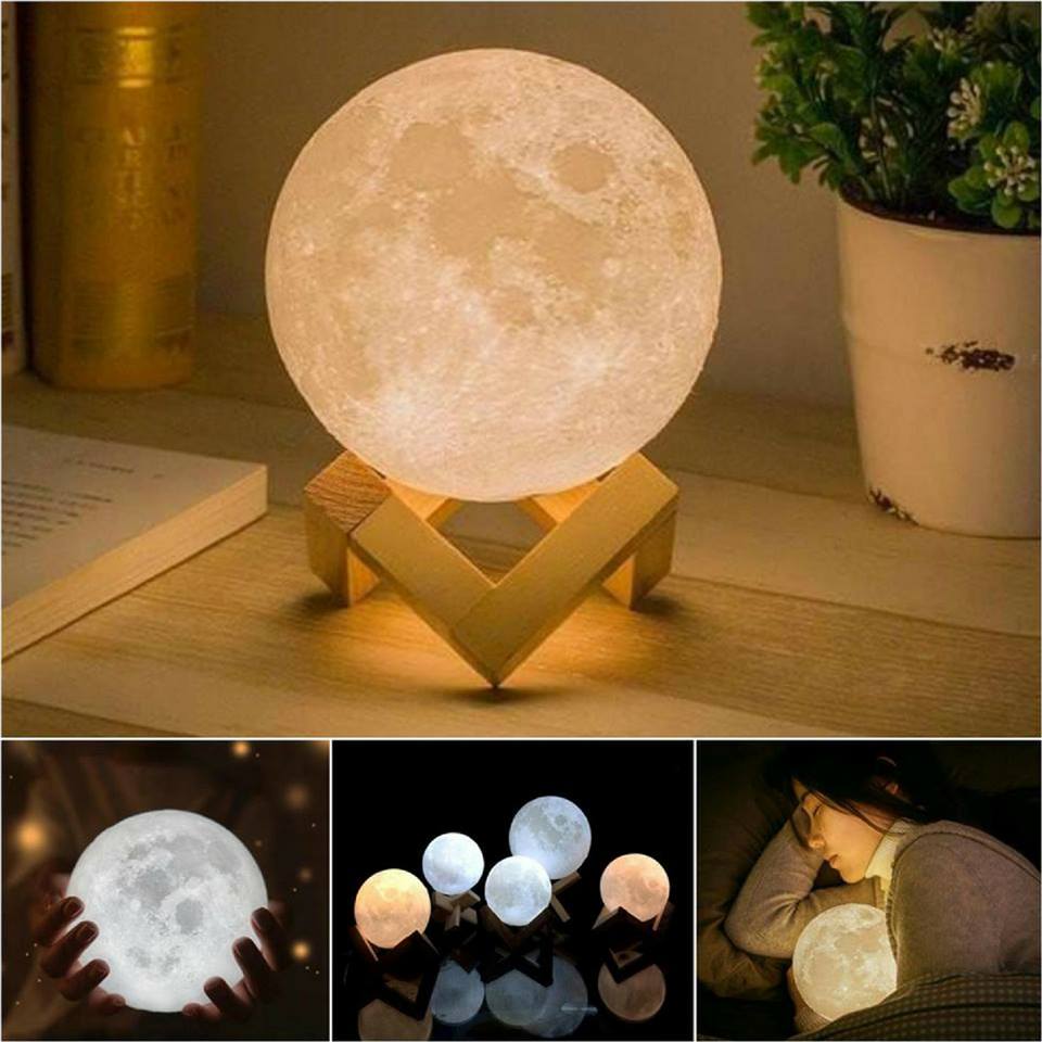 Selena™ - The Authentic 3D Moon Nightlight Lamp – Go Bazaaro